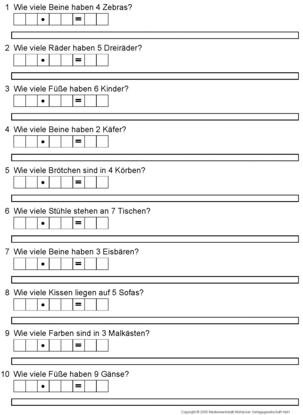 Malaufgaben finden - AB zum Ausdrucken - Medienwerkstatt-Wissen © 2006-2025 Medienwerkstatt