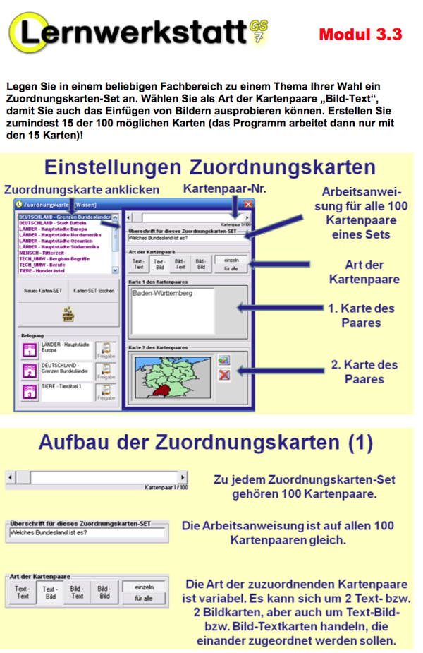 Eigene Übungen erstellen - Zuordnungskarten - Medienwerkstatt-Wissen © 2006-2024 Medienwerkstatt