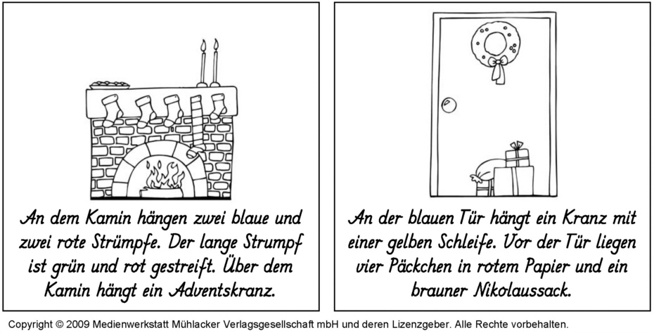 Advent Lese-Mal-Blatt 6 - Medienwerkstatt-Wissen © 2006-2025 Medienwerkstatt