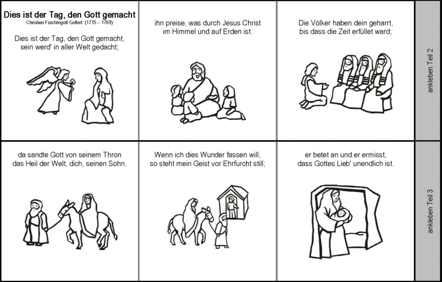 Leporello - Dies ist der Tag, den Gott gemacht ( Christian Fürchtegott ...